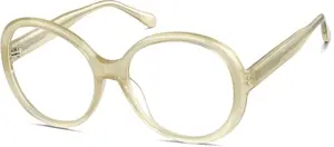 Zenni Round Frame Full Rim Eyeglasses Champagne