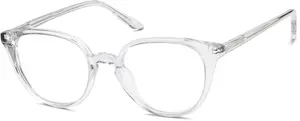 Zenni Round Eyeglasses With Full Rim Frame Clear