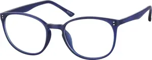 Zenni Round Frame Full Rim Eyeglasses Cobalt