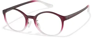 Zenni Round Frame Full Rim Eyeglasses Cranberry