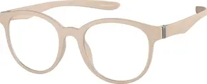Zenni Round Frame Full Rim Eyeglasses Cream