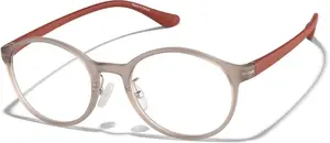 Zenni Round Frame Full Rim Eyeglasses Frosted Sand