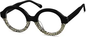 Zenni Round Frame Full Rim Eyeglasses Mosaic