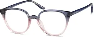 Zenni Round Frame Full Rim Eyeglasses Ombre