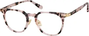 Zenni Round Full Rim Eyeglasses - Pink Tortoiseshell