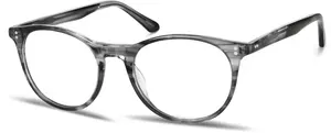 Zenni Round Frame Full Rim Eyeglasses Smoke
