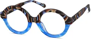Zenni Round Frame Full Rim Eyeglasses Swirl