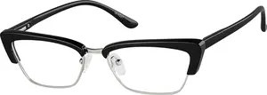 Zenni Clubmaster Eyeglasses - Black
