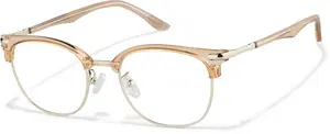 Zenni ZENNI Browline Frame Glasses Brown
