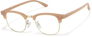 Zenni ZENNI Browline Full Rim Frame Glasses Cream