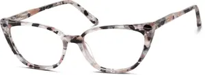 Zenni Cat-Eye Full Rim Frame Glasses Ivory Tort