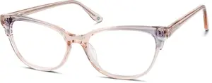 Zenni Cat-Eye Full Rim Frame Glasses Light Brown
