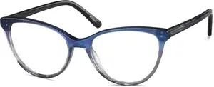 Zenni Cat-Eye Full Rim Frame Glasses Sapphire