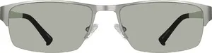 Zenni Rectangle Glasses Mixed Frame - Gray