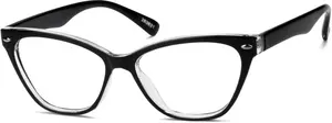 Zenni Vintage Cat-eye Full Rim Eyeglasses - Black