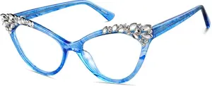 Zenni Vintage Cat-Eye Eyeglasses Cerulean