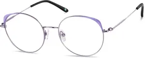 Zenni Round Full Rim Eyeglasses - Lilac