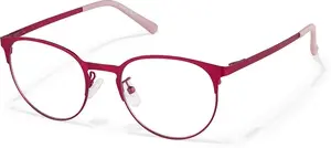 Zenni Round Full Rim Eyeglasses - Red
