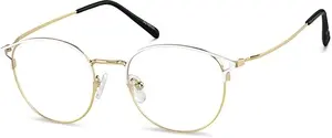 Zenni Round Full Rim Eyeglasses - White