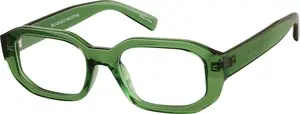Zenni Geometric Eyeglasses Green