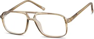 Zenni Retro Aviator Eyeglasses - Brown