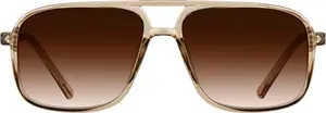 Zenni Retro Aviator Eyeglasses - Brown