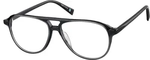 Zenni Retro Aviator Eyeglasses Gray