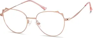Zenni Minimalist Round Full Rim Frame - Rose Gold