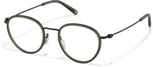 Zenni Round Full Rim Eyeglasses Frame - Brown