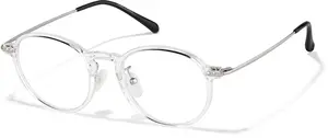 Zenni Round Full Rim Eyeglasses Frame - Clear