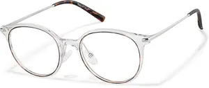 Zenni Round Full Rim Eyeglasses Frame - Clear