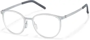 Zenni Round Full Rim Frame Eyeglasses Silver