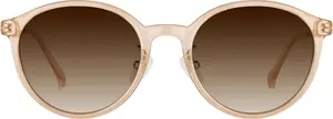 Zenni Round Full Rim Frame Eyeglasses - Taupe
