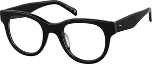 Zenni Retro Round Eyeglasses - Black