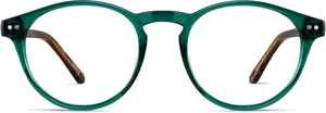 Zenni Retro Round Eyeglasses - Emerald