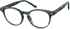 Zenni Retro Round Eyeglasses Midnight