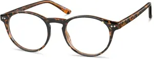 Zenni Retro Round Eyeglasses Tortoiseshell