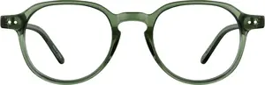 Zenni Vintage Geometric Full Rim Eyeglasses - Pine