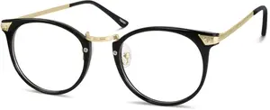 Zenni Retro Round Eyeglasses - Black