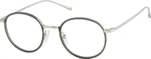 Zenni Retro Round Eyeglasses Green