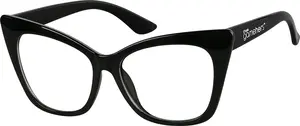 Zenni Cat-eye Full Rim Frame Glasses - Black