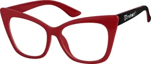 Zenni Cat-eye Full Rim Frame Glasses - Red