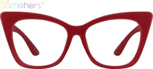 Zenni Cat-eye Full Rim Frame Glasses - Red