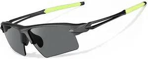 Zenni Half Rim Sunglasses - Gray With Gray Lenses