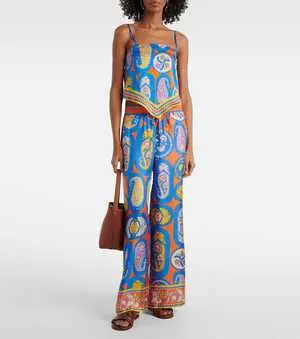 ALEMAIS Flores Printed Top - Multicoloured