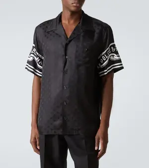 Dolce & Gabbana Printed Silk Twill Shirt