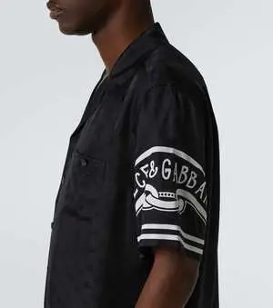 Dolce & Gabbana Printed Silk Twill Shirt