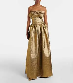 SELF-PORTRAIT Lamé Jacquard Gown