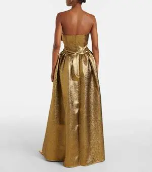 SELF-PORTRAIT Lamé Jacquard Gown