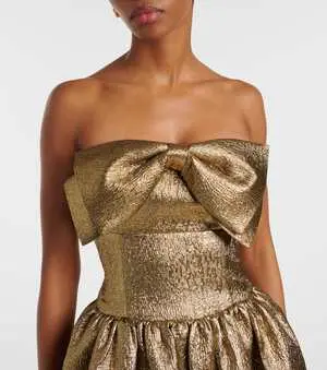 SELF-PORTRAIT Lamé Jacquard Gown